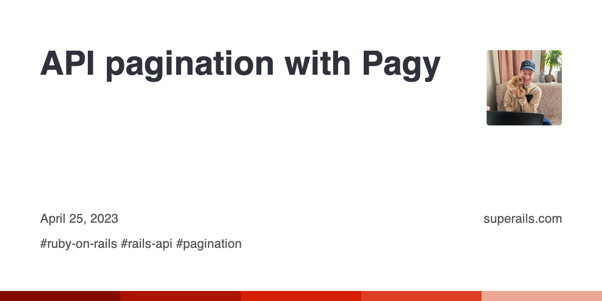 API pagination with Pagy | SupeRails Blog
