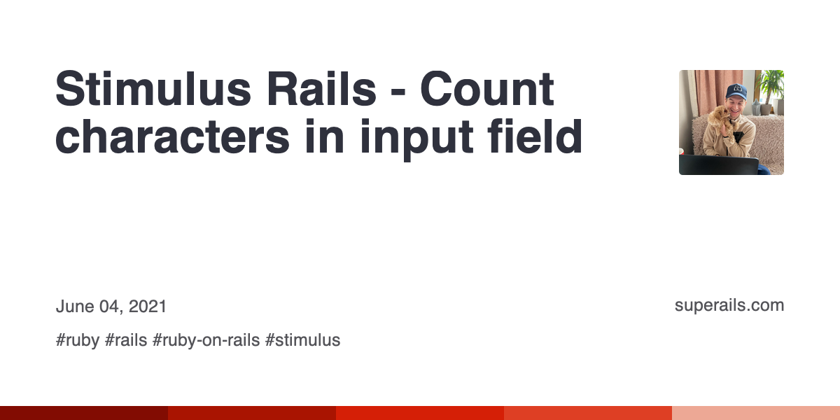 Stimulus Rails - Count characters in input field | SupeRails Blog